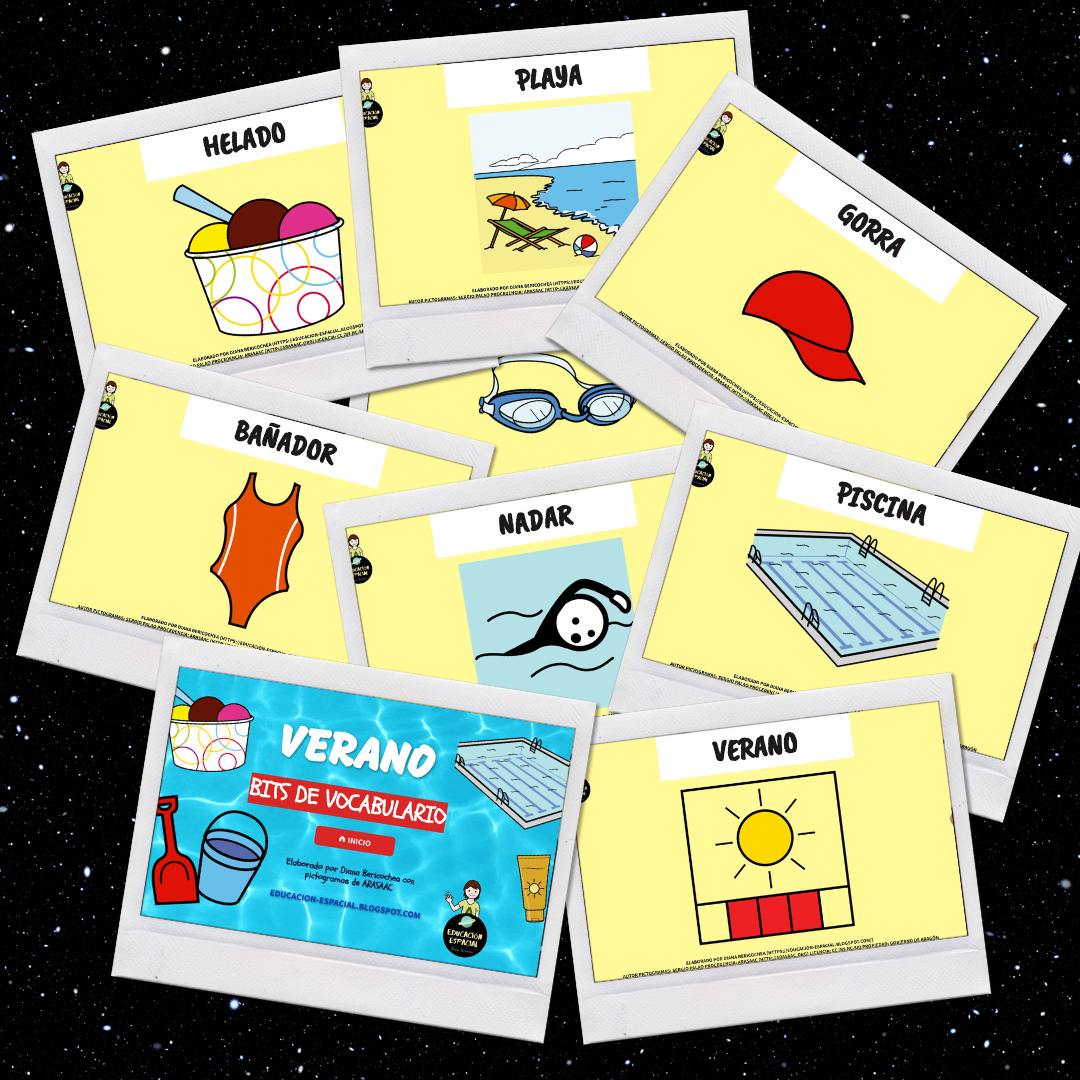 Genially y PDF: Vocabulario del VERANO