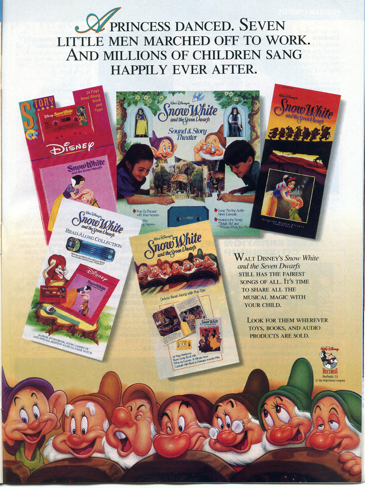 Filmic Light - Snow White Archive: 1992 'Snow White' Read-Along Book ...