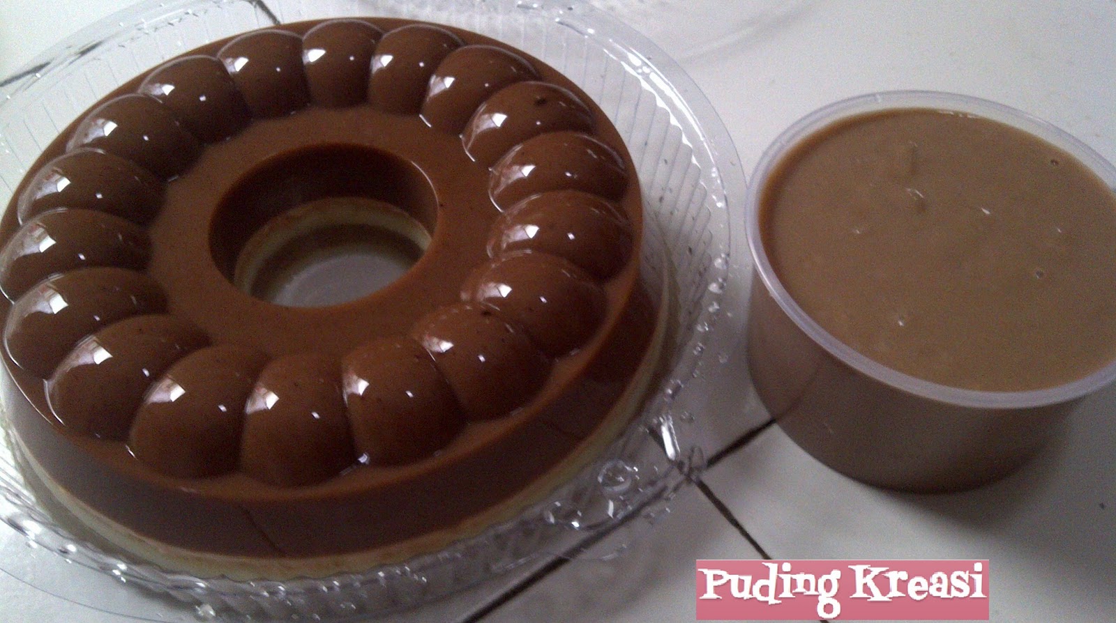 Puding Cokelat Lapis Kopi With Fla