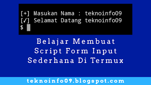 Belajar Cara Membuat Script Sederhana Di Termux Menggunakan Program Bash Untuk Pemula Teknoinfo09