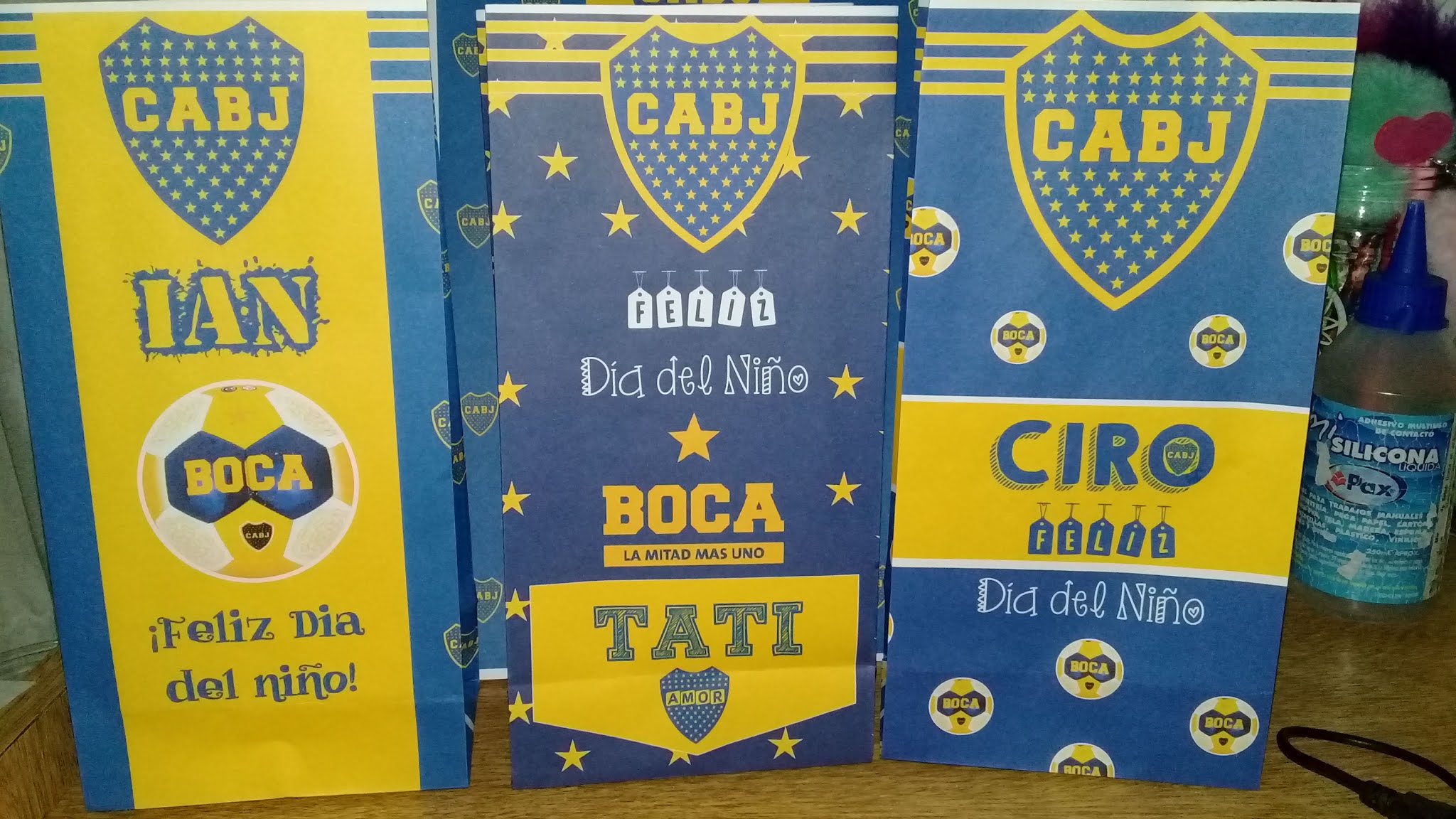 Recuerdos Inolvidables: Bolsas Personalizadas ~BOCA JUNIORS~