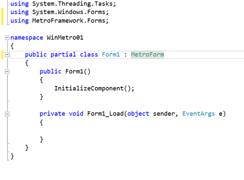 MetroFramework : Aplicaciones de escritorio al estilo metro