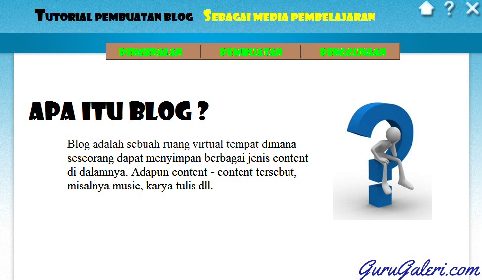 Aplikasi Tutorial Belajar Membuat Blog untuk Guru Lengkap - Biologizone