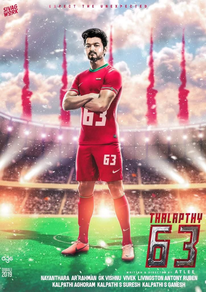 Thalapathy Vijay HD Images: Vijay 63 Fan Made Poster Images