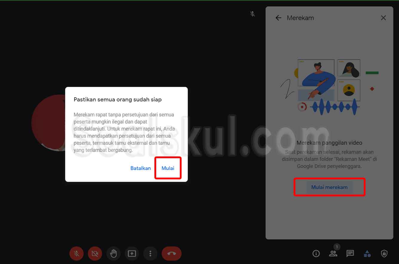 Cara Merekam Layar Google Meet dengan Akun G Suite - Soalskul