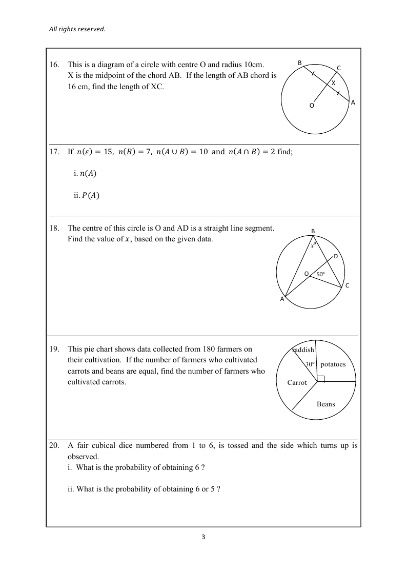 Grade 11_EM_Maths I_2018_ Model Paper - www.lkedu.lk