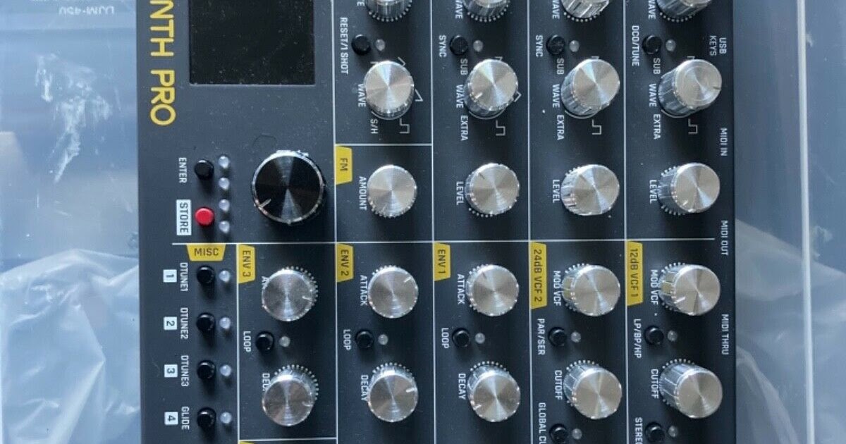 MATRIXSYNTH: MFB Synth Pro Polyphonic Analog Synth w/ Custom Knobs