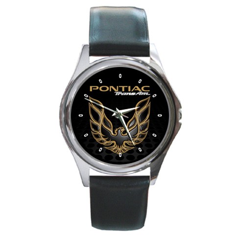 simpen gambar doang: Custom Round Metal Watch PONTIAC TRANS AM
