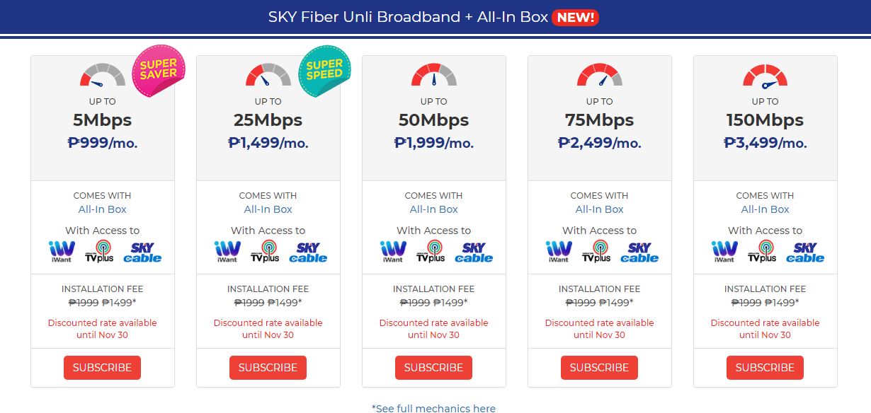 Sky Fiber Launches New Speed Plans & the Country’s First All-In Box ...