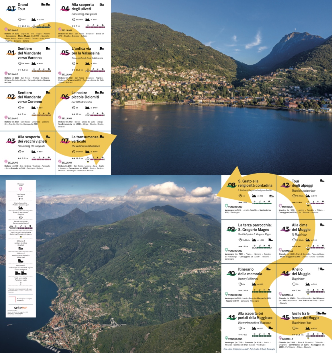 Claudio Bottagisi: Bellano. Una cartina dedicata ai sentieri che si ...