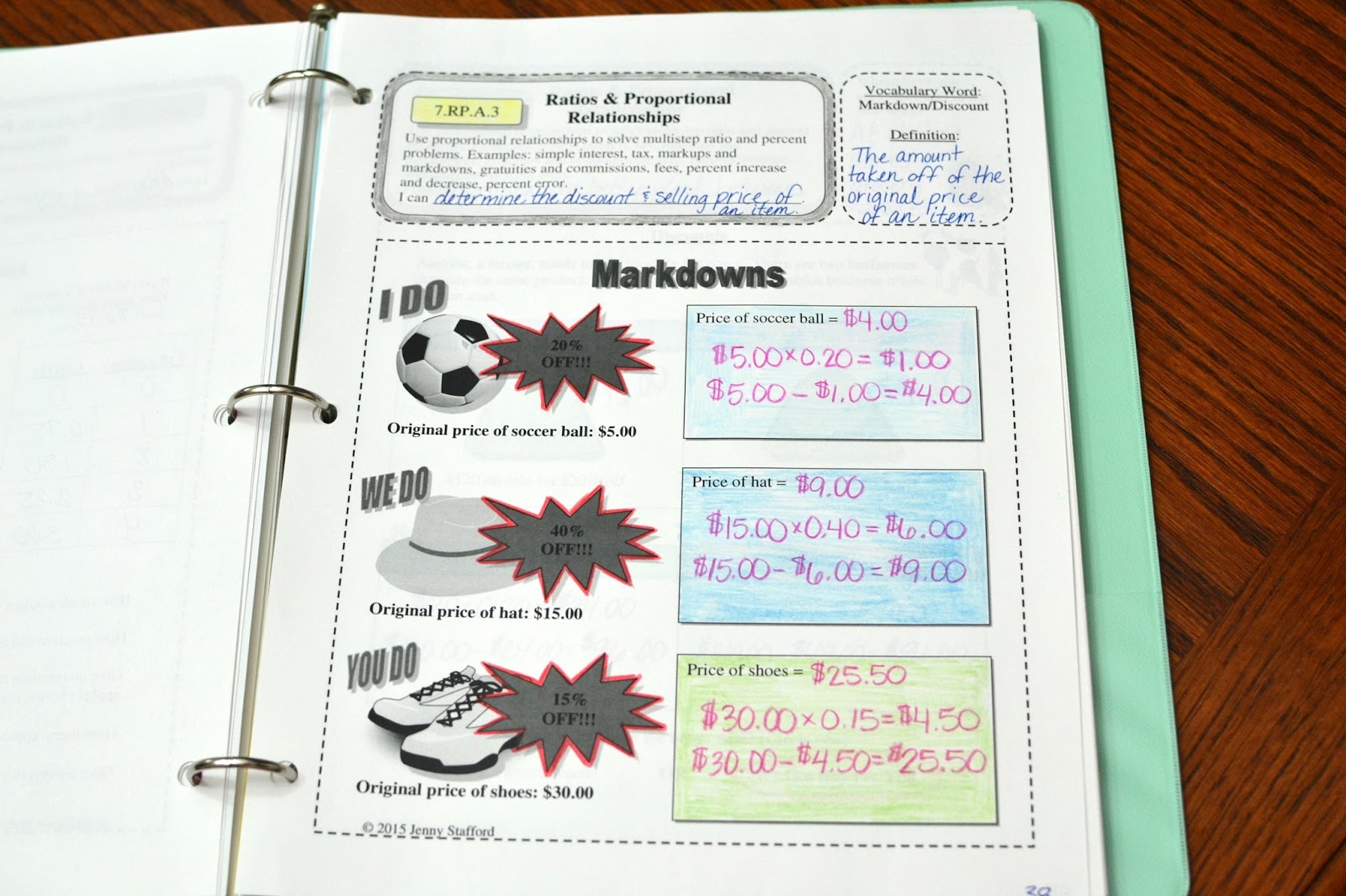 Math in Demand: 7th Grade Math Interactive Notebook