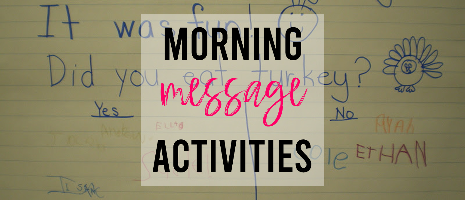 Morning Messages {Punctuation} | Mrs. Bremer's Class