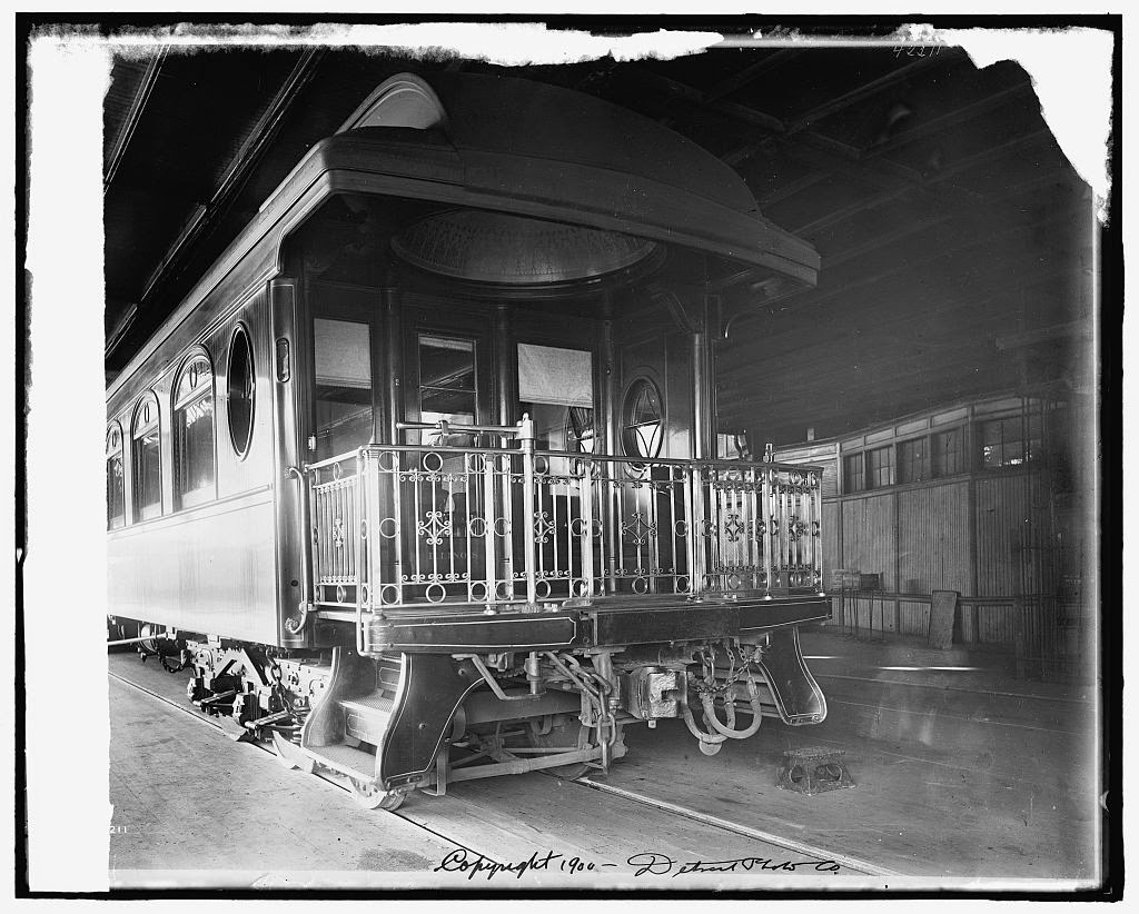 Car Interiors of Chicago and Alton Railroad, ca. 1900 ~ Vintage Everyday