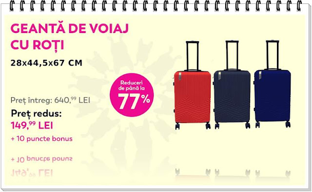 PROMOTIE MEGA IMAGE Genti de Voiaj Trolere French Bull cu puncte bonus ...