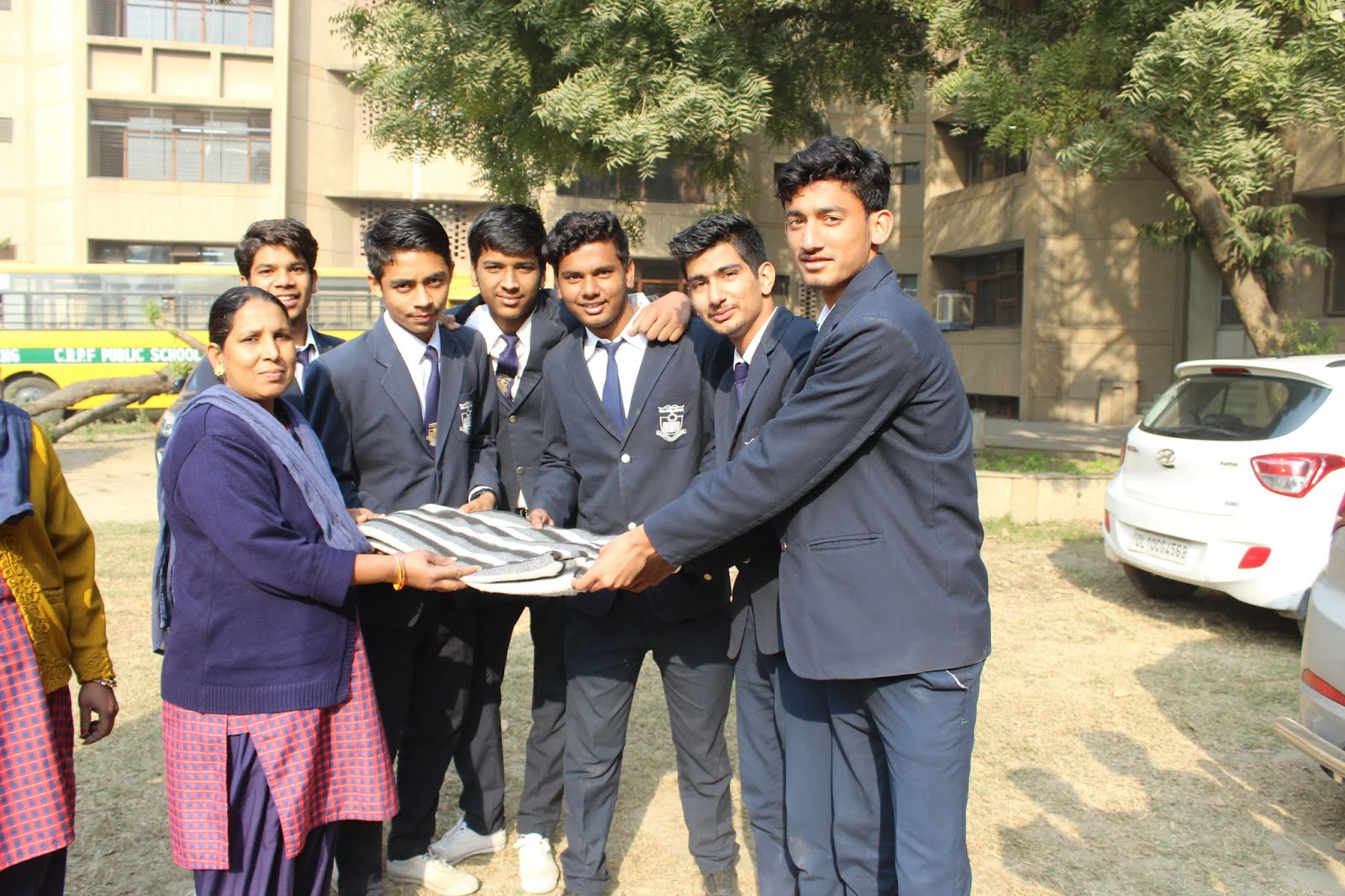 CRPF PUBLIC SCHOOL, ROHINI: Sewa Project: Students of class 11 A & B
