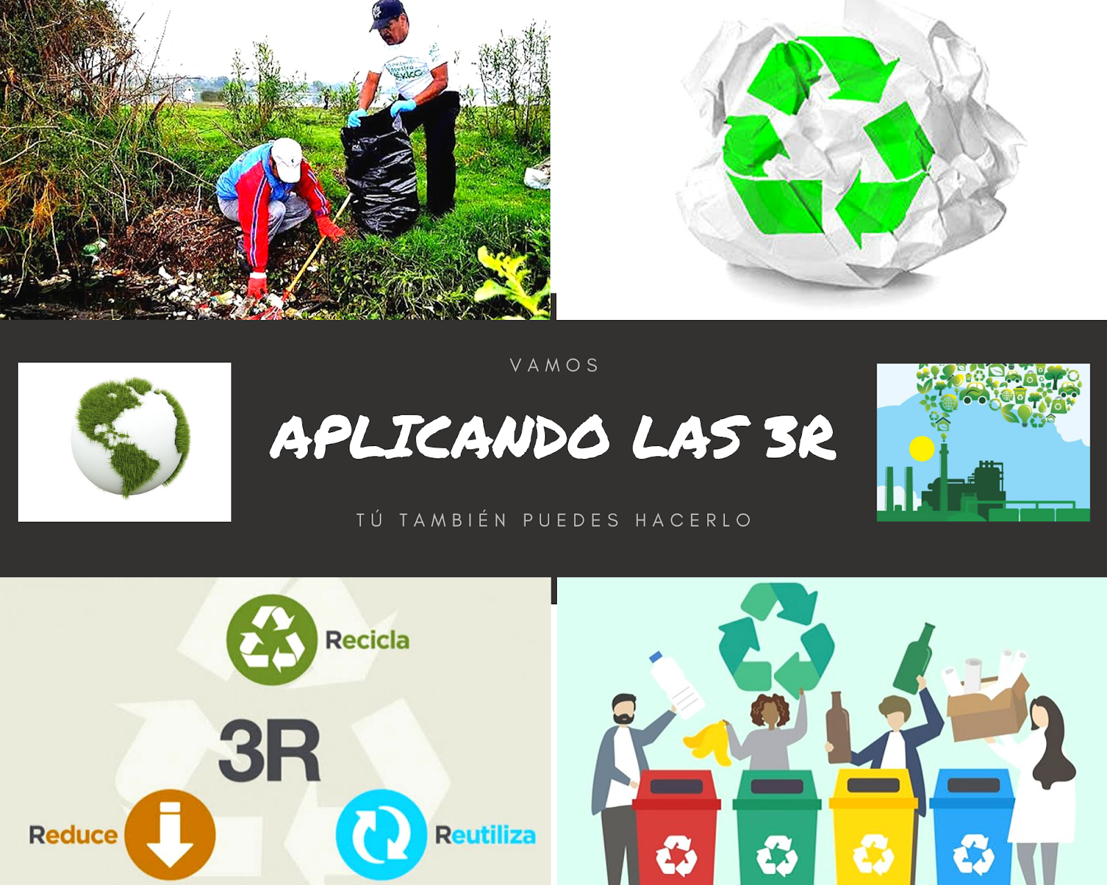 EL APLICAR DE LAS 3R (REDUCIR, RECICLAR Y REUTILIZAR)
