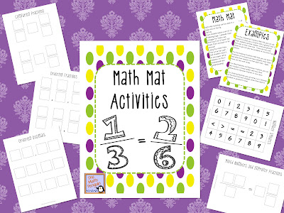 Classroom Freebies Too: Math Mat Activities for Fractions and Decimals!