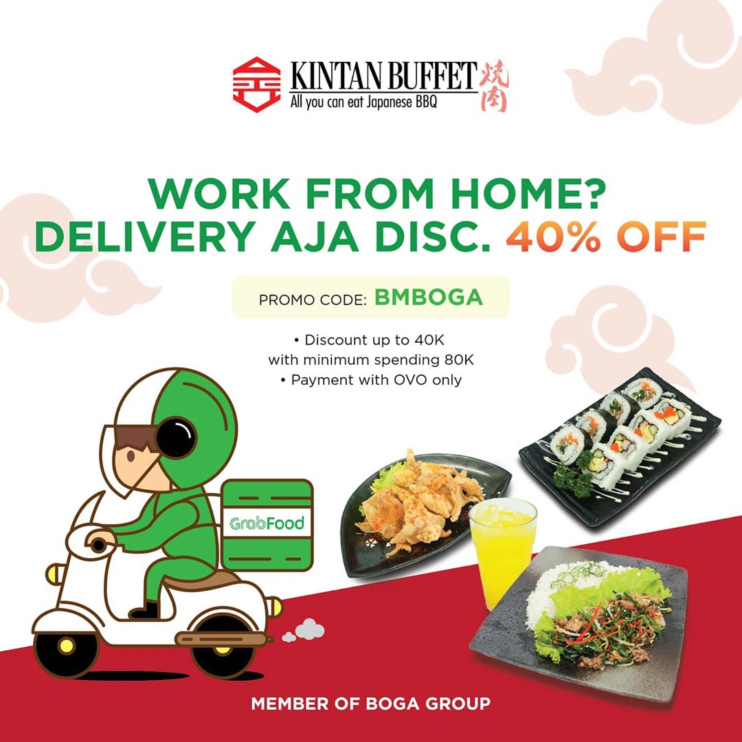 Kintan Buffet Promo Delivery Aja Via GrabFood Diskon 40% - scanharga