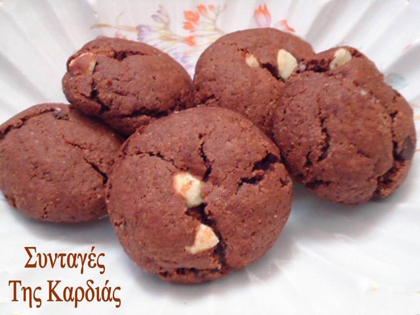 ΣΥΝΤΑΓΕΣ ΤΗΣ ΚΑΡΔΙΑΣ: Cookies με σοκολάτα και κερασάκια