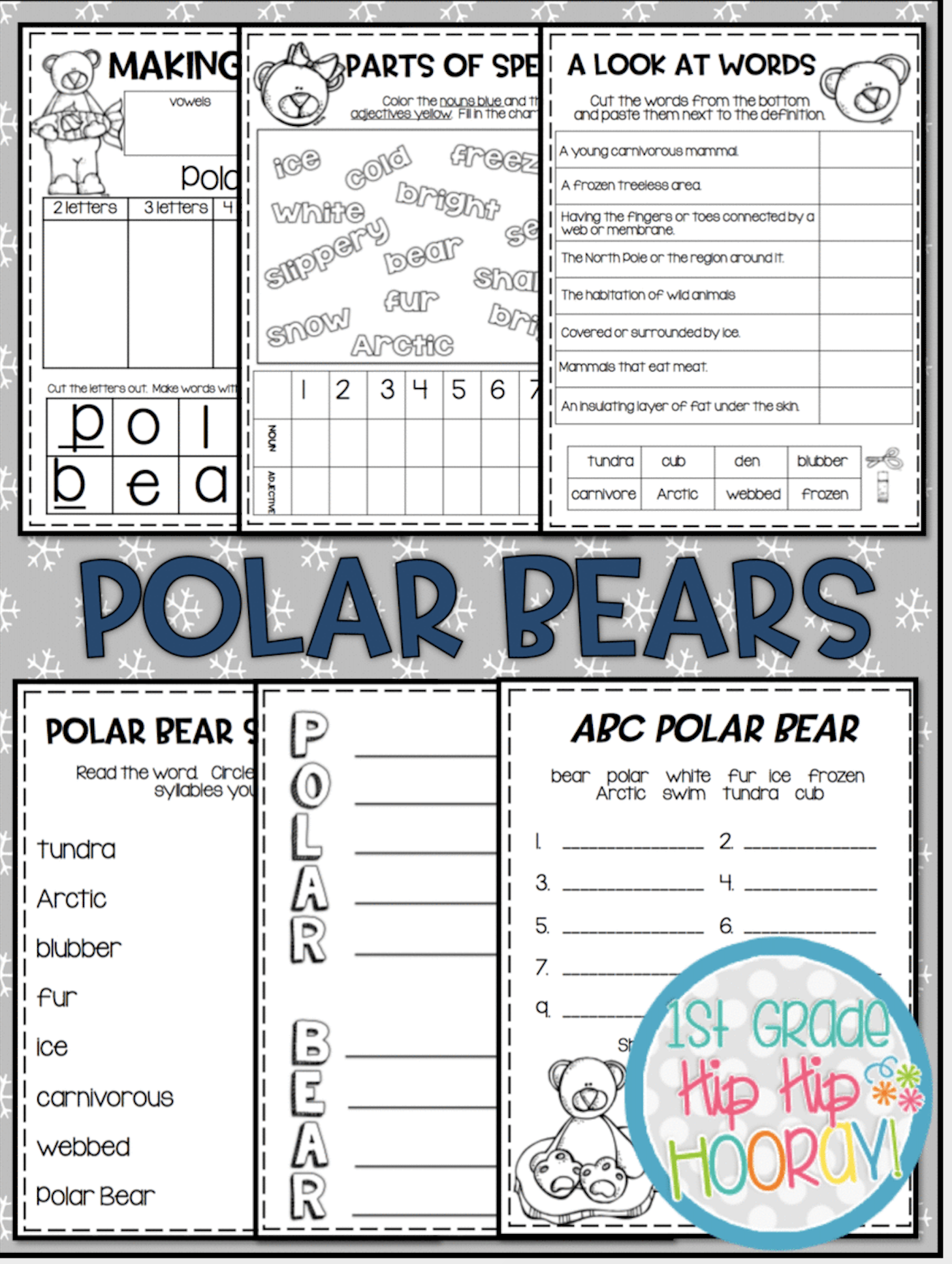 1st Grade Hip Hip Hooray!: Let's Discover Polar Bears!