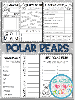 1st Grade Hip Hip Hooray!: Let's Discover Polar Bears!