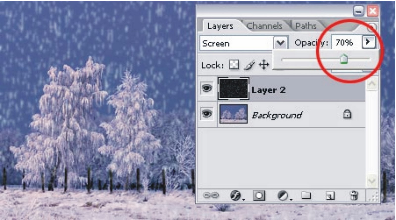 PHOTOSHOP TUTORIALS: ADDING SNOW