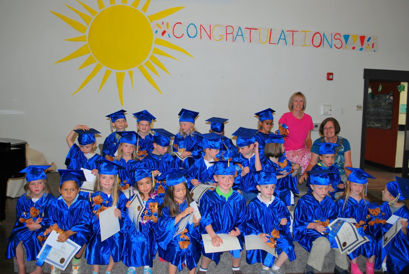 Britt ,Gib, Emmy, Gabby and David...: Kindergarten graduation