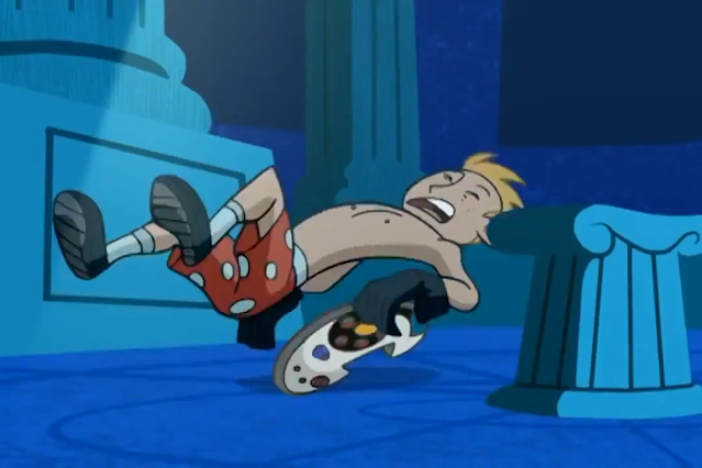 Shirtless Drawn Cartoon Boys & Men: Ron Stoppable in Boxers 4