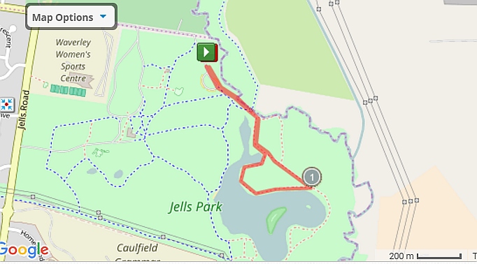 TRACKS, TRAILS AND COASTS NEAR MELBOURNE : Jell's Park East