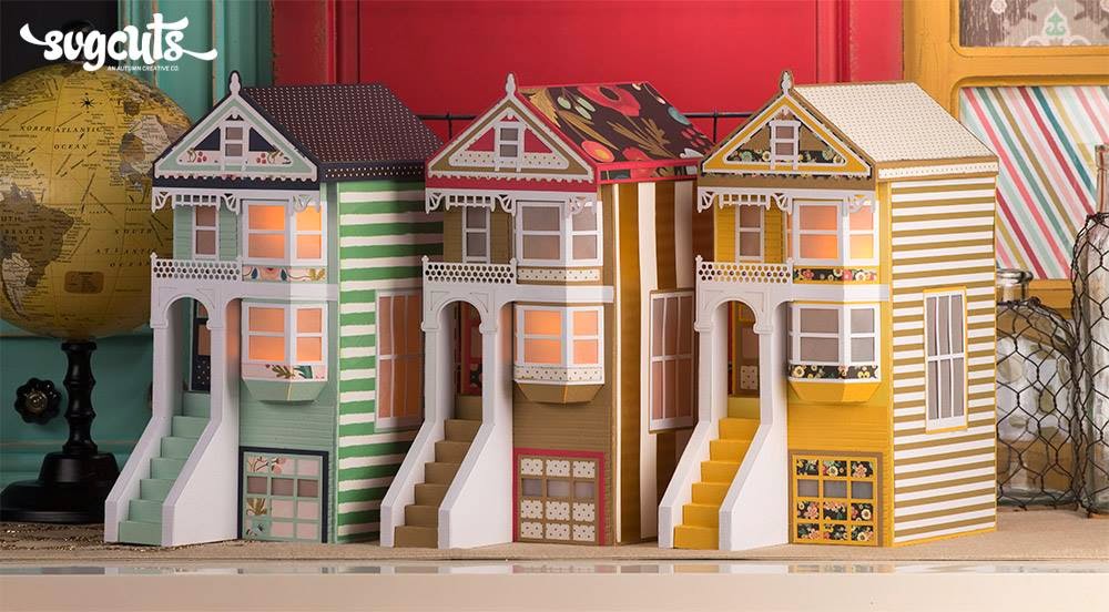 Paper Craft Creations: Parkside Row 3D Houses