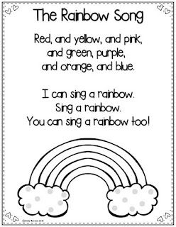 English Infantil: Rainbow poems