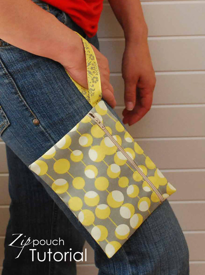 Zip Pouch Free Tutorial ~ DIY Tutorial Ideas!
