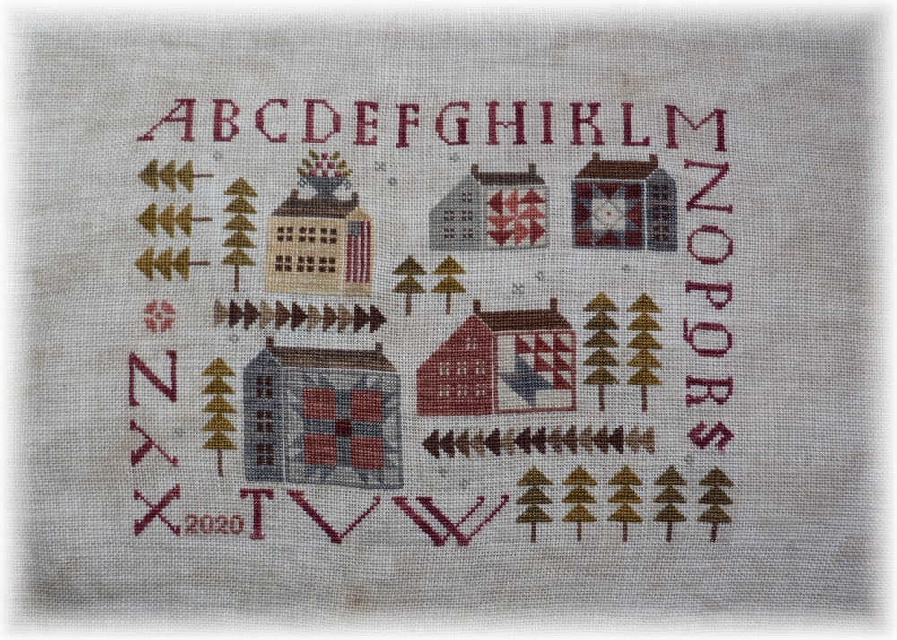 Petits points au jardin xxx: Saltbox Quilt Sampler