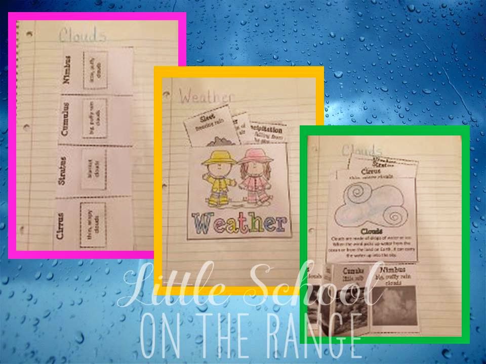 Little School on the Range: Weather Foldables for Interactive Notebooks ...