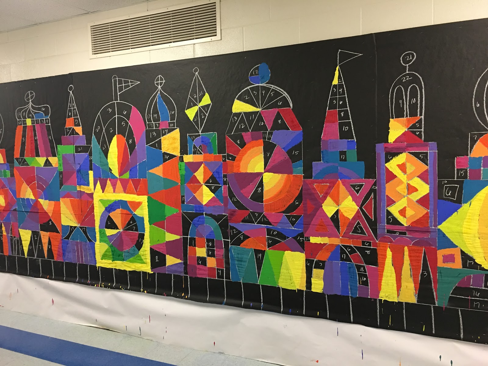 Paintbrush Rocket: It's a Small World Mural - Time-Lapse Video - 3rd ...