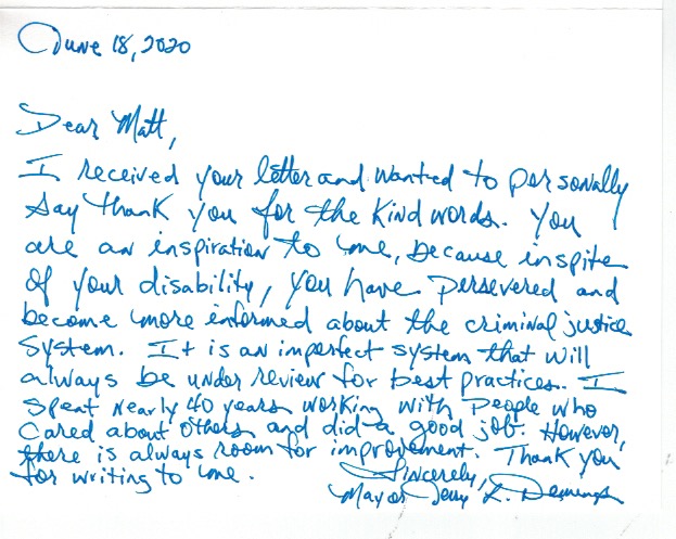 Mattsletters: 5th Mayor Jerry L. Demings of Orange County, Florida