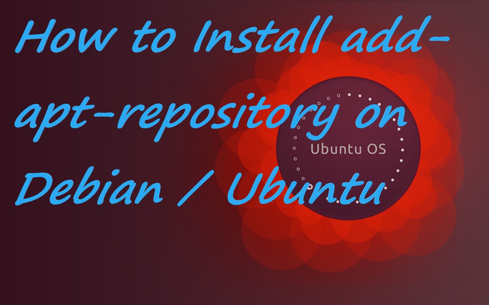 How To Install Add Apt Repository On Debian Ubuntu Devopszones