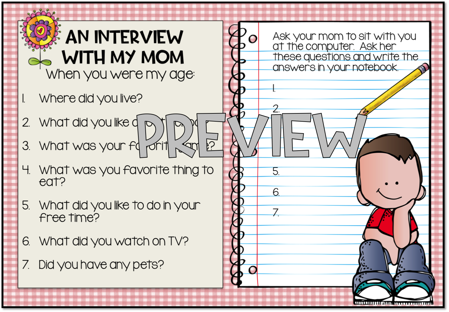 1st Grade Hip Hip Hooray!: Mother's Day...Literature, Paper Pencil ...