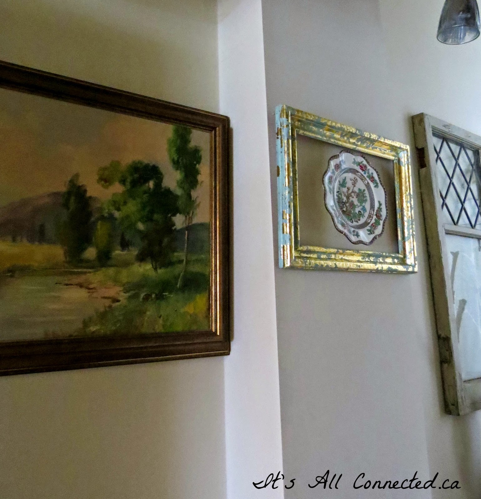 It's All Connected: Framing A Decorative Plate