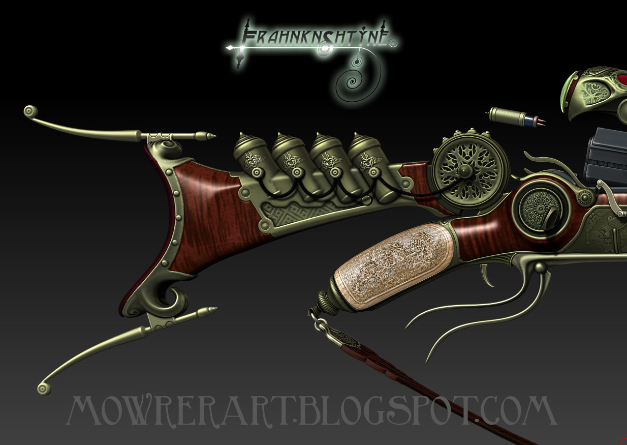 Mowrer Art Steampunk Frankenstein and more: Steampunk Aether Rifle on ...