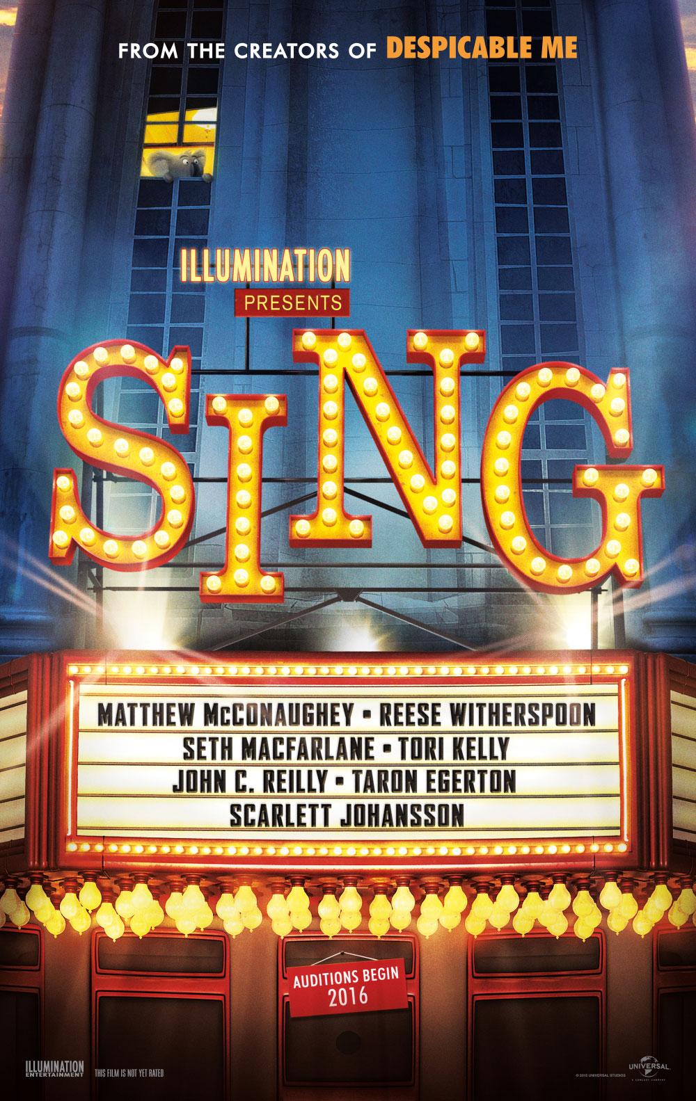Cuore di celluloide: SING (2016) DI GARTH JENNINGS