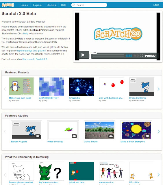 tempo de teia: Scratch 2.0 Beta chegou!