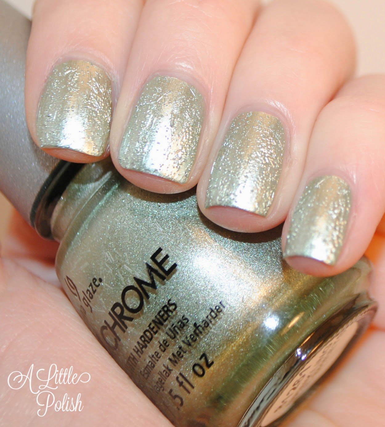A Little Polish: China Glaze - Crinkled Chrome - Swatches & Review
