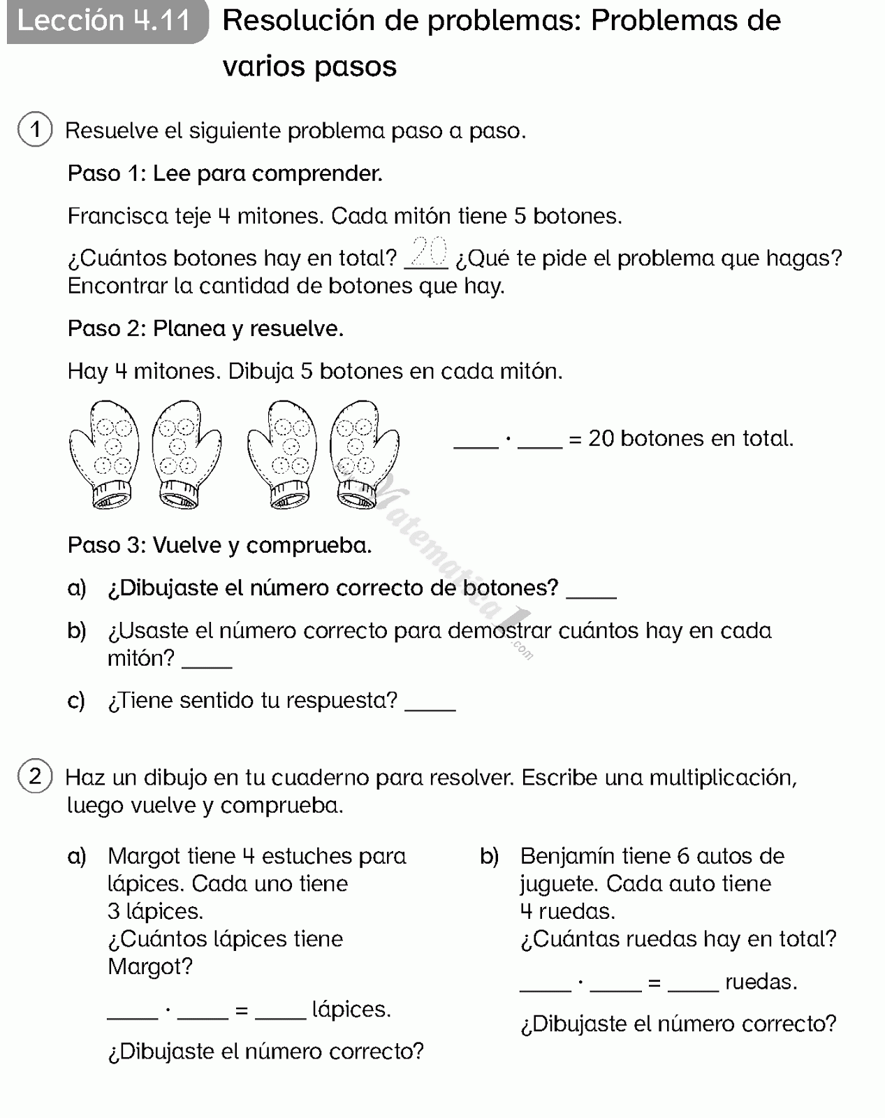 LA MULTIPLICACION EJEMPLOS RESUELTOS DE MATEMATICA 3–TERCERO BASICO PDF