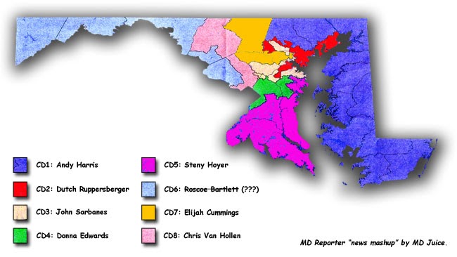 maryland juice: A Leaked Map of Maryland's 2012 Congressional Districts ...