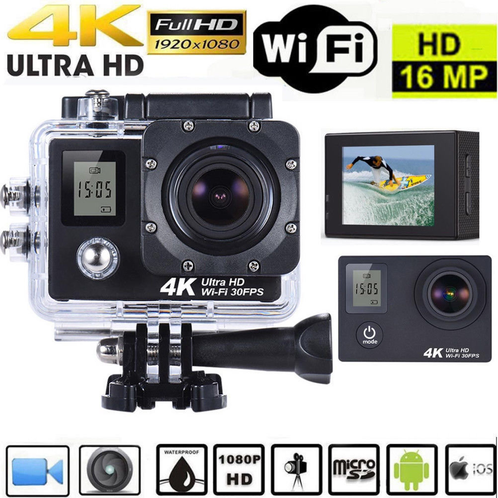 Andowl QY-07K 77177 TELECAMERA 4K ULTRA HD SPORT ACTION GOPRO CAMERA ...