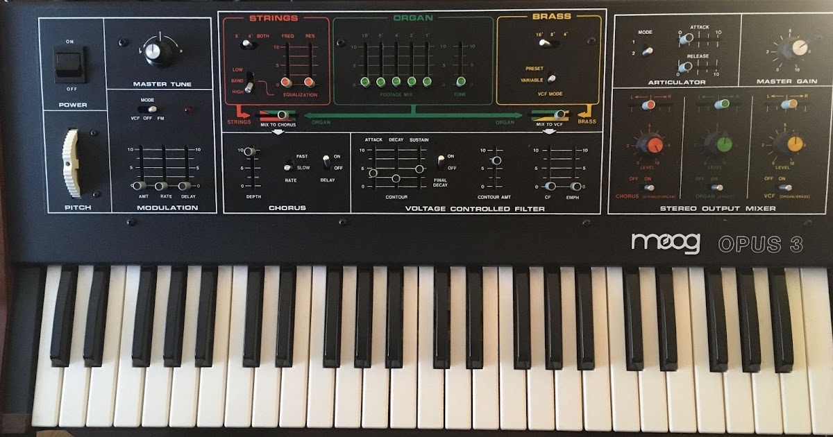 MATRIXSYNTH: Moog Opus-3 String-Brass-Organ Synth SN 5243