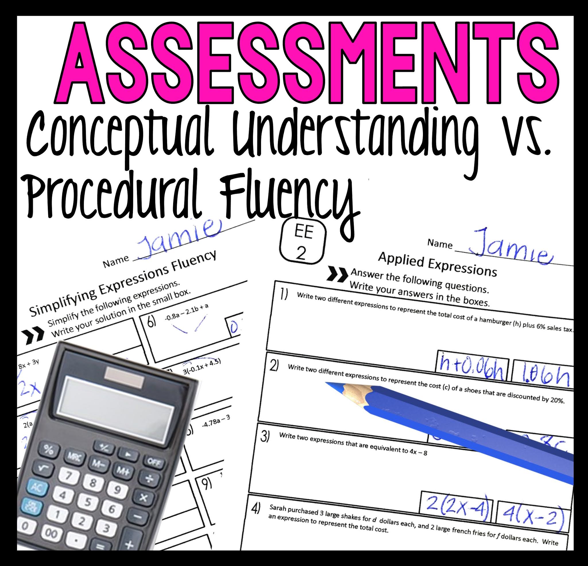 Middle School Math Assessments: Conceptual Understanding vs. Procedural ...