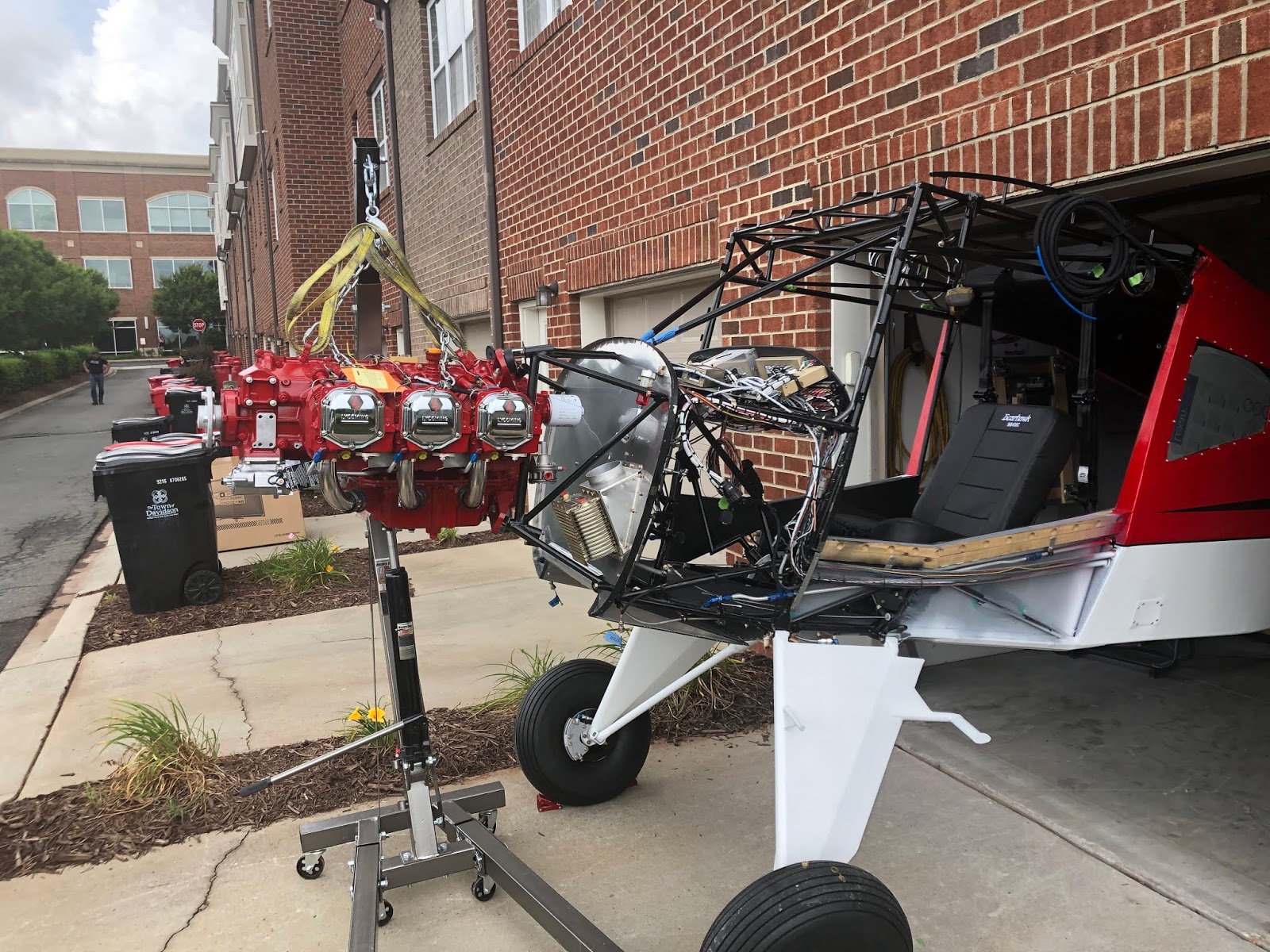 N6408C Bearhawk 4 Place Builders Log: Hanging the Engine