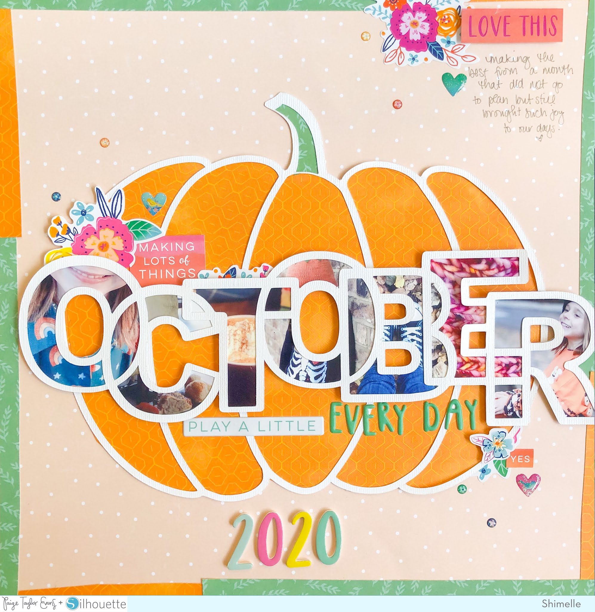 October Layout by Shimelle | Paige Taylor Evans